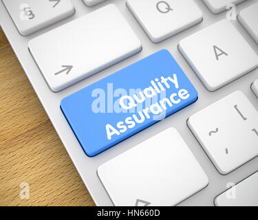 Assurance - Message on the Blue Keyboard Button. 3D Stock Photo - Alamy