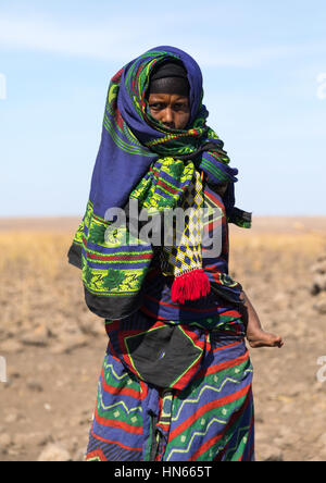 Portrait of an Issa tribe woman, Afar region, Yangudi Rassa National ...