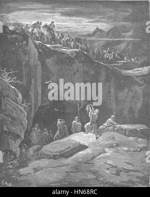 This artwork shows the biblical scene of David holding the decapitated ...