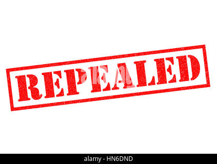 REPEAL red Rubber Stamp over a white background Stock Photo - Alamy
