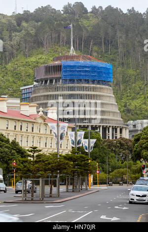 The Beehive, Wellington, New Zealand Stock Photo - Alamy