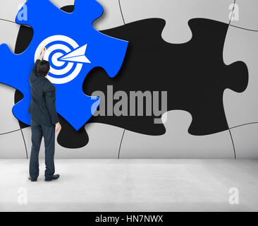 Achievement Success Goals Target Jigsaw Puzzle Concept Stock Photo - Alamy
