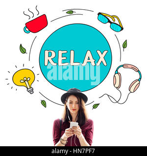 Holiday Lifestyle Ideas Chill Break Leisure Relax Concept Stock Photo ...