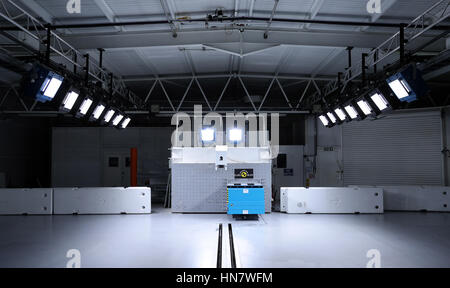 General view of inside the crash test facility at Thatcham Research in ...