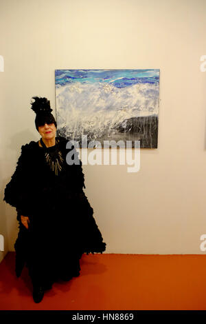 Molly Parkin, a Welsh painter, novelist and journalist 1980s. A judge ...