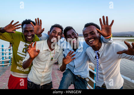 Friendly Young Ethiopian Men, Lake Ziway, Ethiopia Stock Photo - Alamy