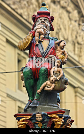 Kindlifresserbrunnen Child Eater Fountain statue Old Town Bern ...