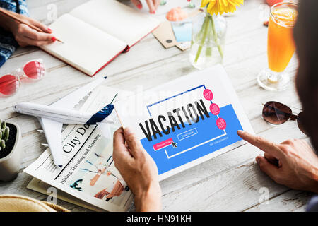 Online holiday reservation booking interface Stock Photo - Alamy