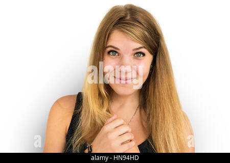 Lady Portrait Studio Shoot Concept Stock Photo - Alamy