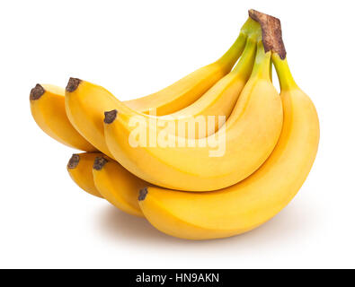 Banana cluster isolated Stock Photo - Alamy