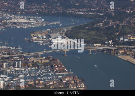View over the River Itchen in Winnall Moors Nature Reserve, Winchester ...