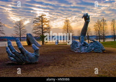The Awakening Sculpture at Haines Point in East Potomac Park Stock ...