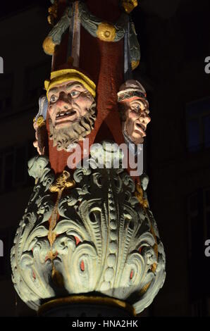 Lucerne medieval fountain in Switzerland Stock Photo - Alamy