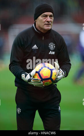 Manchester United goalkeeping coach Silvino Louro during the Premier ...