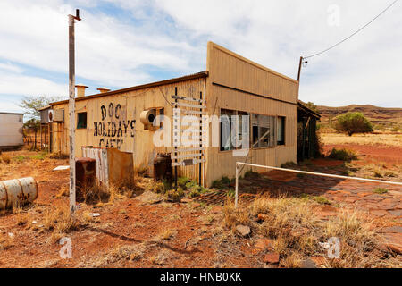Doc Holiday's Cafe in the asbestos-mining ghost town of Wittenoom, in ...