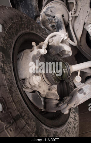 damage of rubber cover in front suspension Stock Photo - Alamy