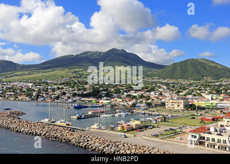 Basseterre Bay and Marina, Basseterre, St Kitts Stock Photo - Alamy