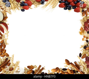 border of fresh berries Stock Photo - Alamy