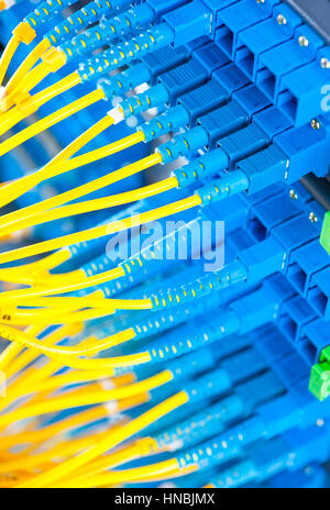Optical Fiber communication Distribution point Stock Photo - Alamy