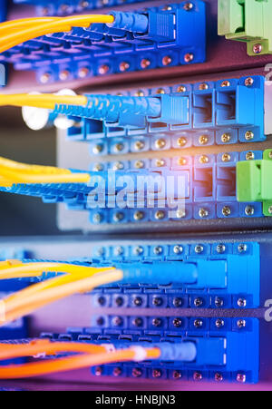 Optical Fiber communication Distribution point Stock Photo - Alamy