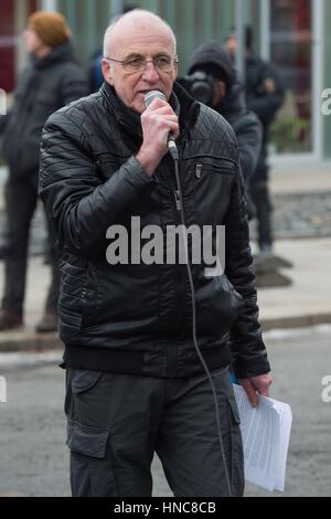 Dresden, Germany. 11th Feb, 2017. Bavarian Holocaust denier Gerhard ...