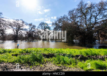 Vernalis California USA Saturday 11 February 2017 Sunny skies contrast ...