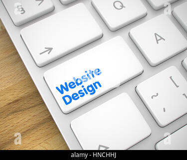 Web design concept: Website on wall background Stock Photo - Alamy