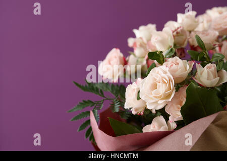 Bunch of violet and purple beautiful roses Stock Photo - Alamy
