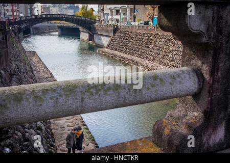 scene close Spectacles Bridge, Nagasaki, Japan Stock Photo - Alamy