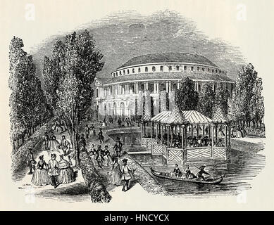 The Rotunda in Ranelagh Gardens, London. 18th century engraving. Public ...