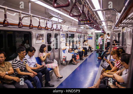 Seoul Metro subway train Stock Photo - Alamy