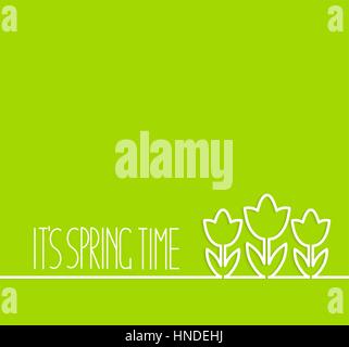 Floral spring calligraphic text illustration Stock Vector Image & Art ...