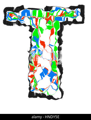 The colored Initials letter A Stock Photo - Alamy