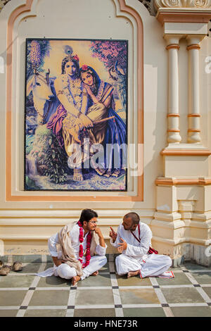 Praying, ISKCON temple, Sri Krishna Balaram Mandir,Vrindavan,Mathura ...