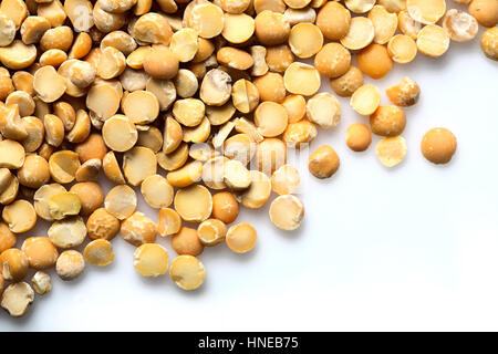 Close-up of lentil plant with white flowers. Lentil field. Detail of ...
