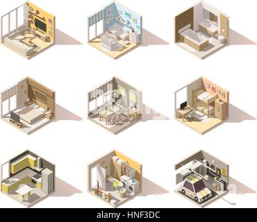 Kitchen wall furniture icon. Isometric of Kitchen wall furniture vector icon for web design ...