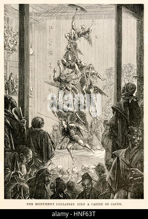 Human pyramid. Illustration Stock Photo - Alamy