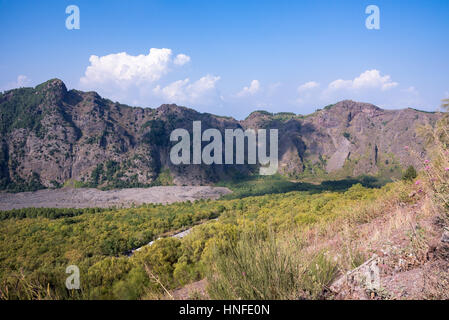 Mount Somma is the remnant of a large volcano, out of which the peak ...