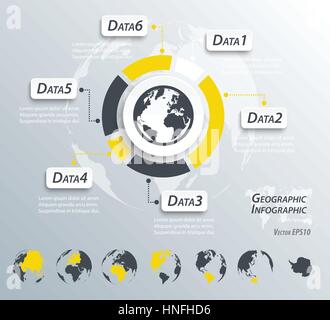 Transportation infographics. World map with pie chart of speed limit ...