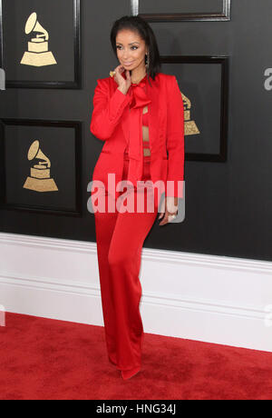 LOS ANGELES - FEBRUARY 12: Mya arrives at the 59th Annual Grammy Awards ...