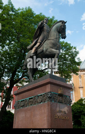 King Danylo Halytsky monument in Lviv, Ukraine Stock Photo - Alamy