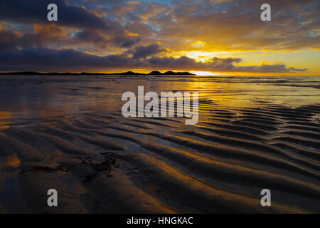 Sunset at Rhosneigr, Anglesey Stock Photo - Alamy