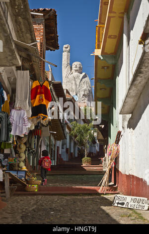 Statue of Jose Maria Morelos in Janitzio, Michocan, Mexico Stock Photo ...
