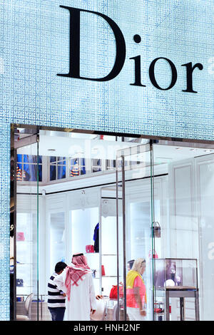 Dior boutique window display at The Dubai Mall in Dubai United Arab ...