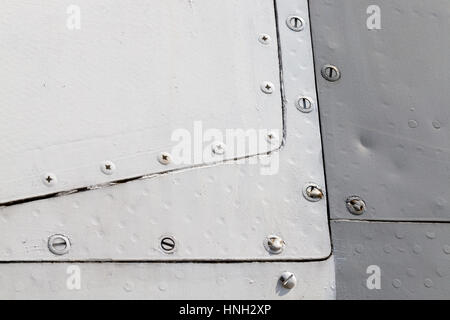 Aircraft metal plating texture with rivets Stock Photo - Alamy