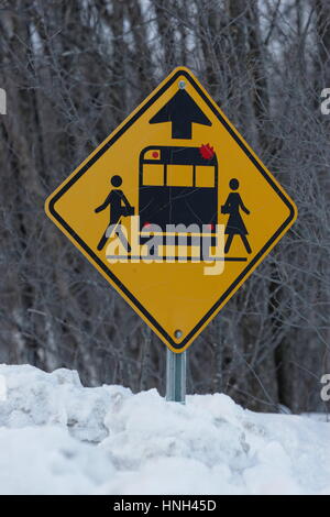 Yellow advance warning roadside sign to warn of delays due to road ...