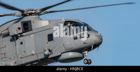 Merlin Mk2 Helicopter at RNAS Culdrose Air Day in 2014 Stock Photo - Alamy