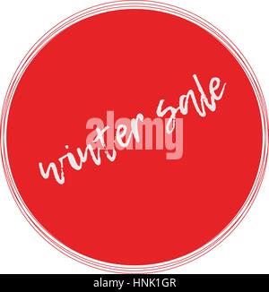 winter sale round grunge isolated stamp Stock Vector Image & Art - Alamy