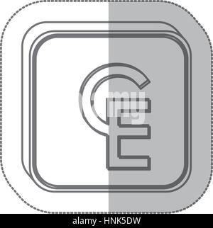 ECU currency symbol icon image, vctor illustration Stock Vector Image ...