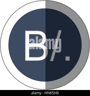 Panamanian balboa currency symbol icon image, vector illustration Stock ...